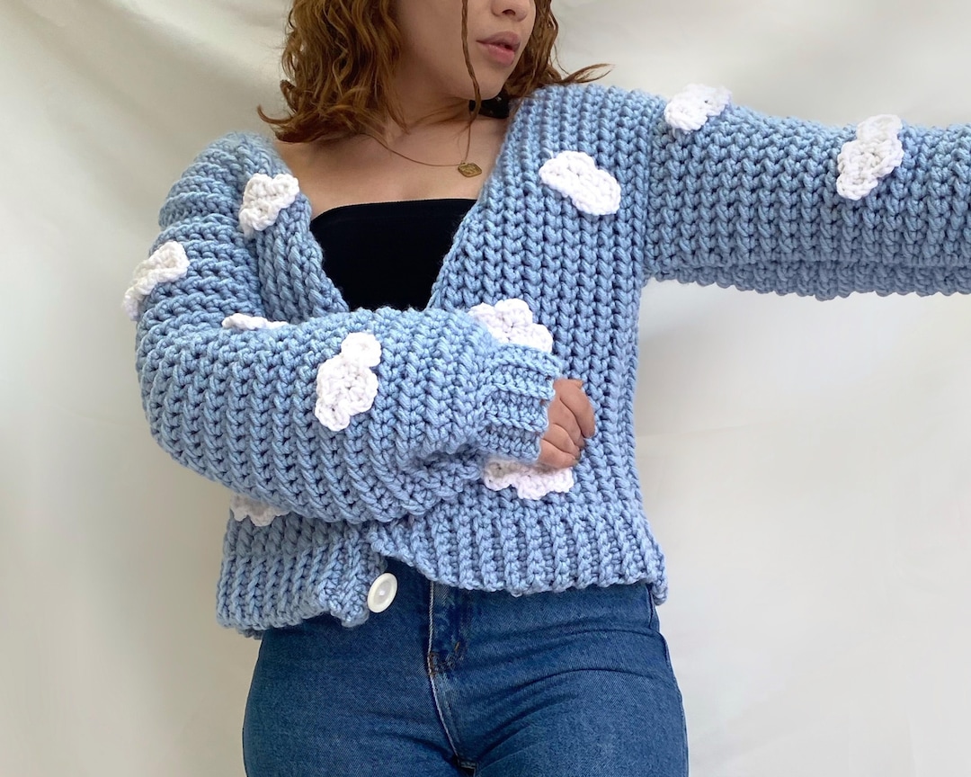 Cloud Cardigan Pattern, Chunky Cloud Cardigan Pattern, Crochet Cloud ...
