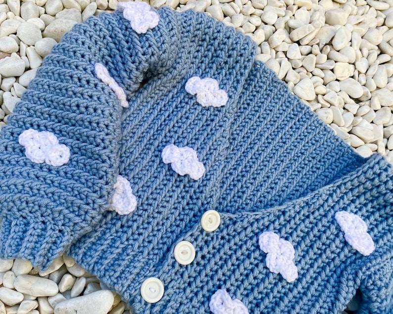 Cloud Knit Cardigan, Chunky Cloud Cardigan, Hand Knitted Cloud Cardigan ...