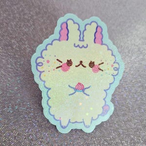 Bunfetti Funfetti Bunny Sticker for Laptop, Water Bottle, Ipad, Rainbow ...