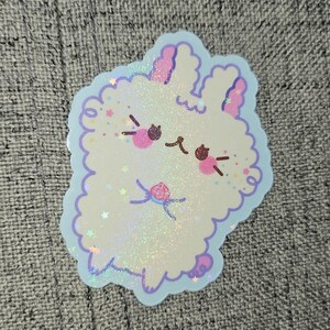 Bunfetti Funfetti Bunny Sticker for Laptop, Water Bottle, Ipad, Rainbow ...
