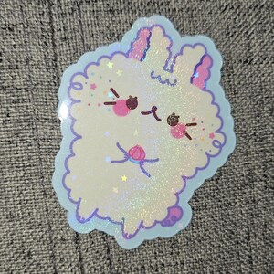 Bunfetti Funfetti Bunny Sticker for Laptop, Water Bottle, Ipad, Rainbow ...