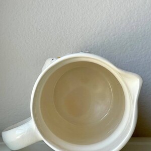 Vintage Treasure Craft USA Pitcher White W/geese Farmhouse/cottage Core ...