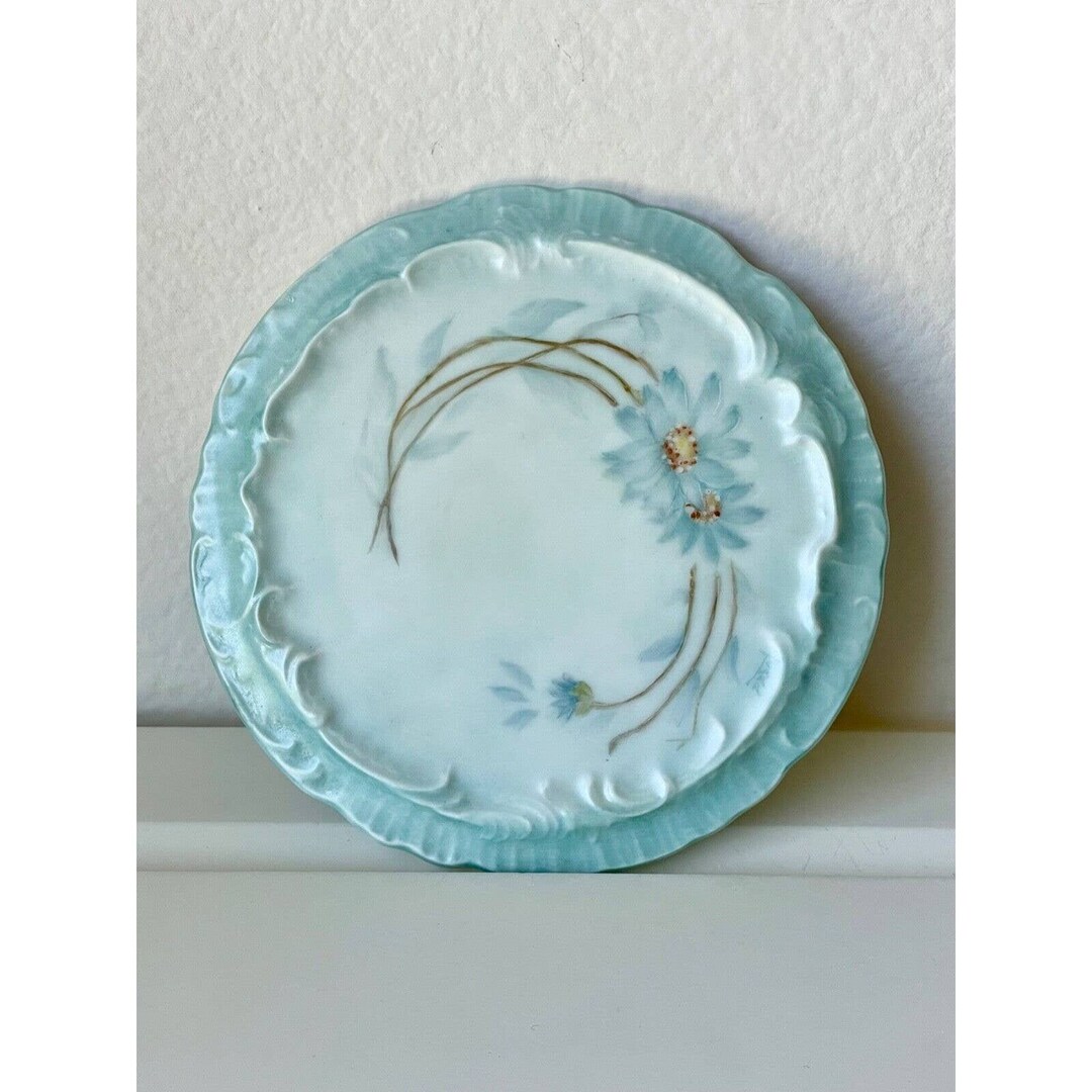 Vintage Hand Painted Porcelain Trivet Daisy Floral Design Artist Signed ...