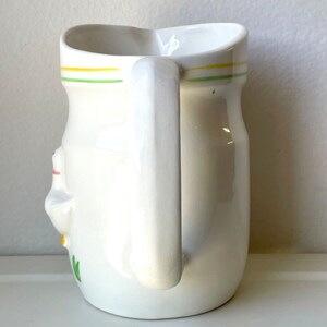Vintage Treasure Craft USA Pitcher White W/geese Farmhouse/cottage Core ...