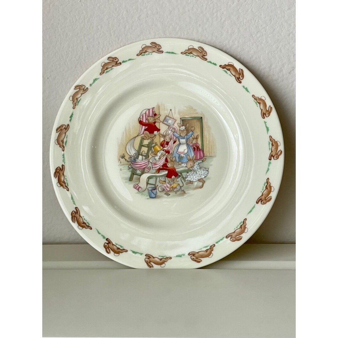 Vintage Royal Doulton "bunnykins" Fine Bone China Child's Plate England ...