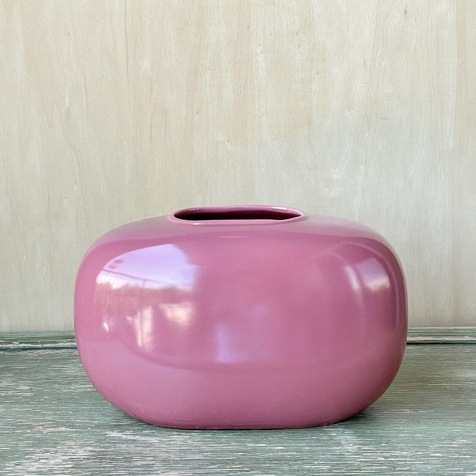 Vintage 1980s Jaru California Pottery Mauve Vase Sleek Postmodern ...