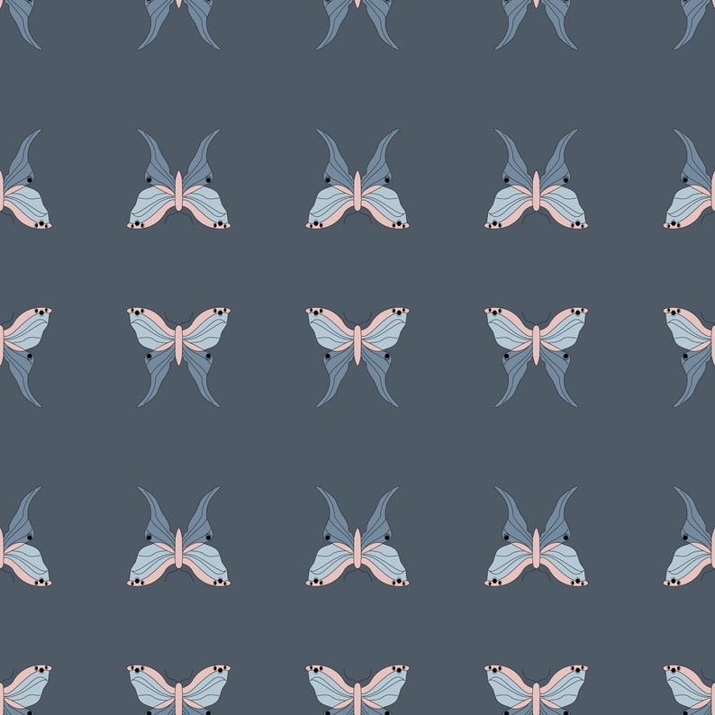 Moths Players Repeat Surface Pattern Design for Commercial and Personal ...