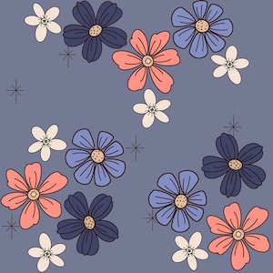 Spring Flowers Florals Surface Pattern Design for Commercial and ...