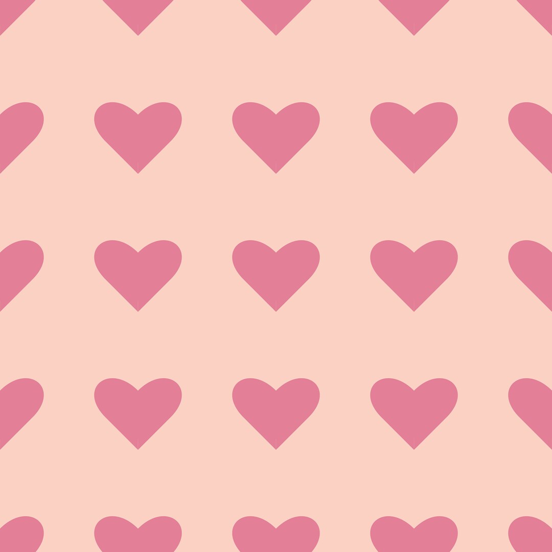 Minimal Pink Hearts Repeat Seamless Surface Pattern Design for ...