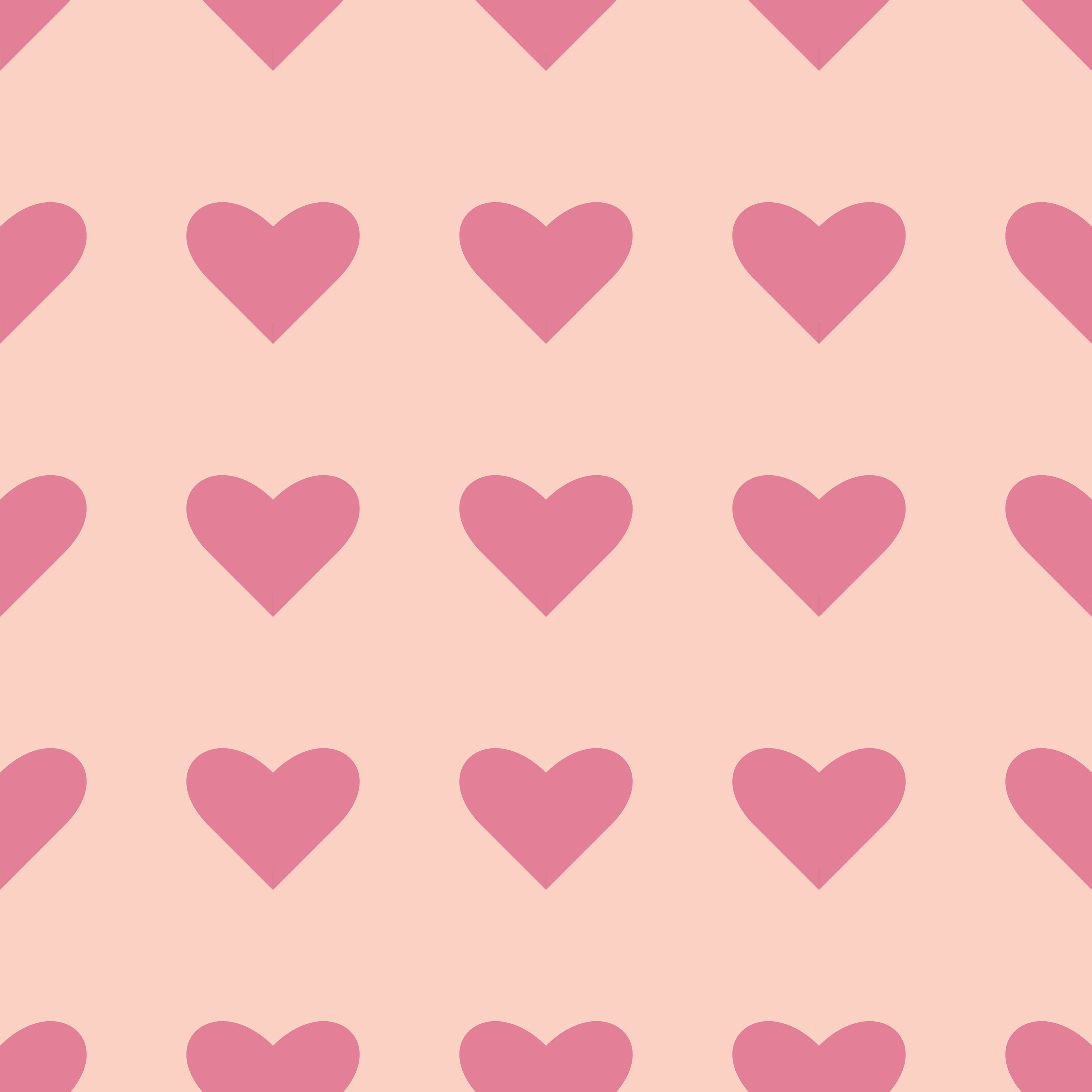 Minimal Pink Hearts Repeat Seamless Surface Pattern Design for ...