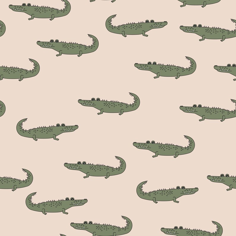 Crocodile Alligator Repeat Seamless Surface Pattern Design for ...