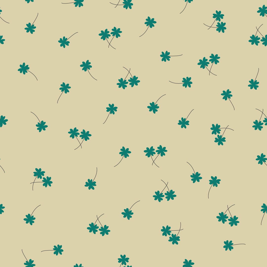 Four Leaf Clover St. Patricks Day Repeat Surface Pattern Design for ...