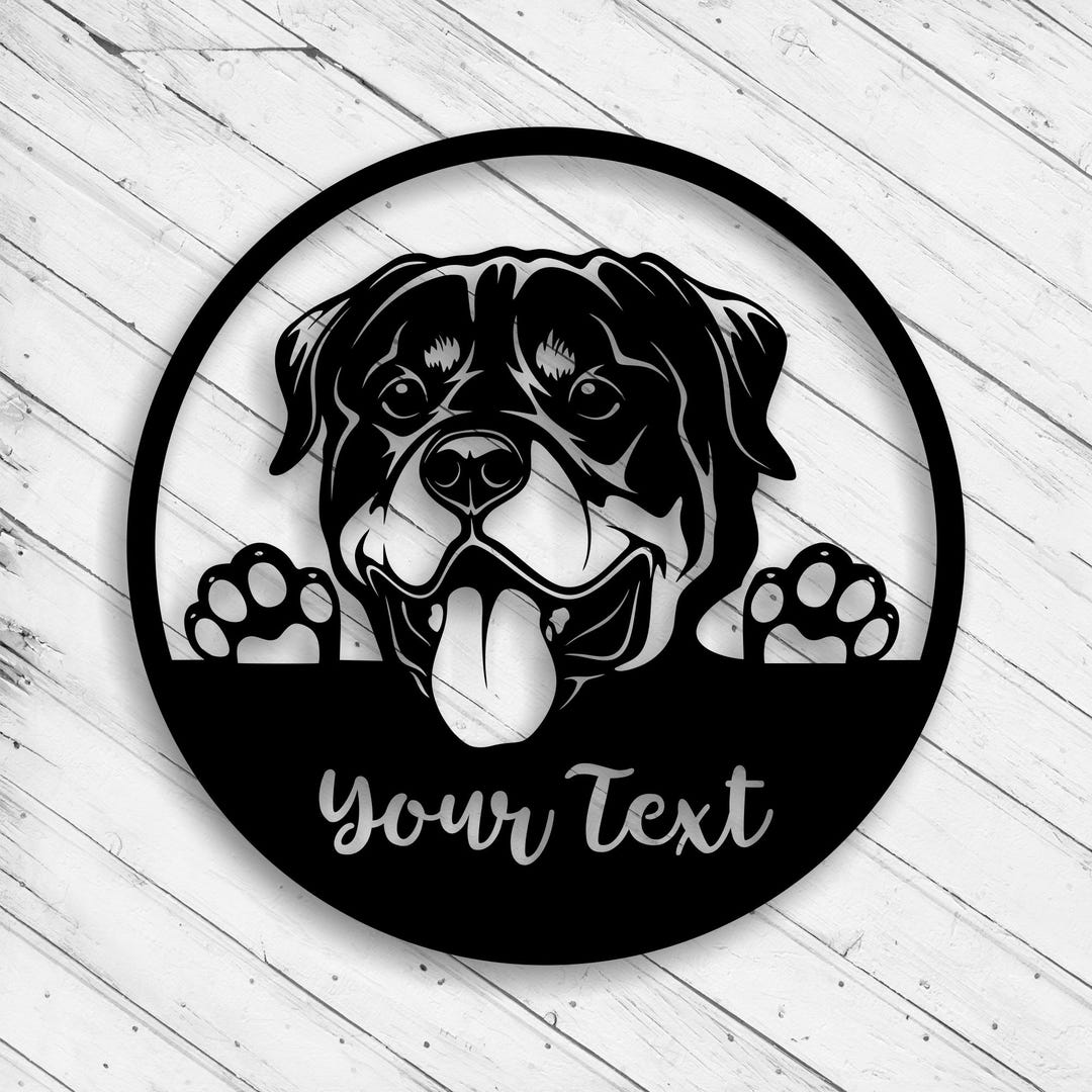 Rottweiler Wall Art Svg Dxf Ai Laser Cut File Wall Decor, Glowforge ...
