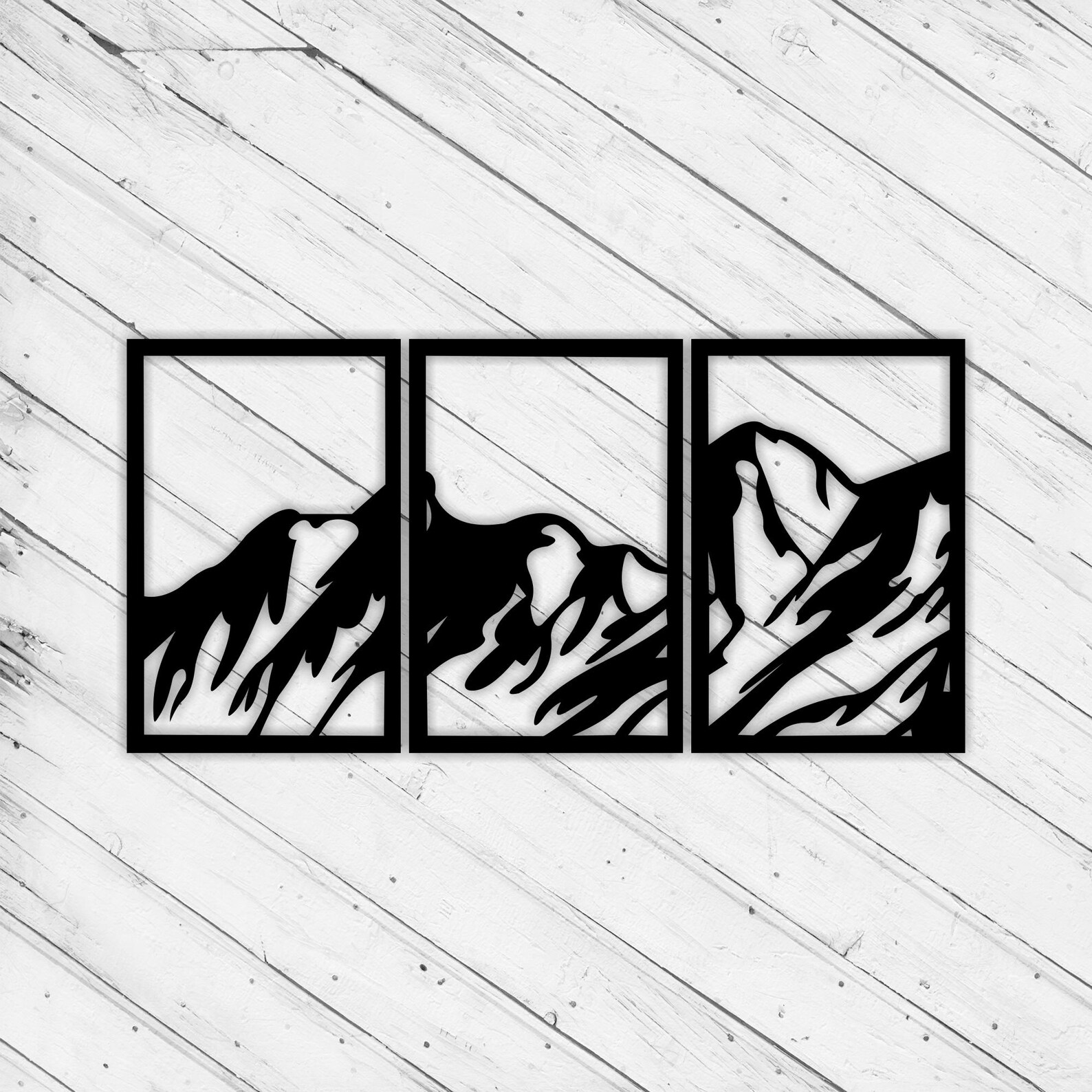 Mountain Wall Panel Svg Dxf Ai Laser Cut File Wall Decor Glowforge ...
