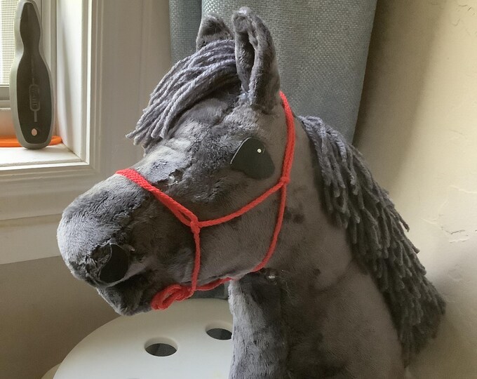 Grey Hobbyhorse With Red Rope Halter - Etsy