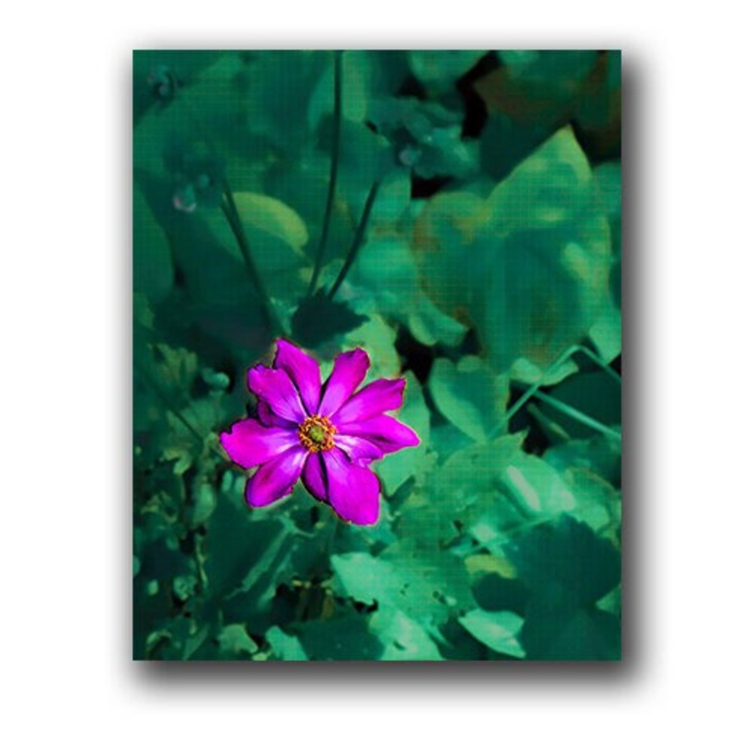 Purple Flower Poster | Gift Wall Art Digital Download Artistic ...