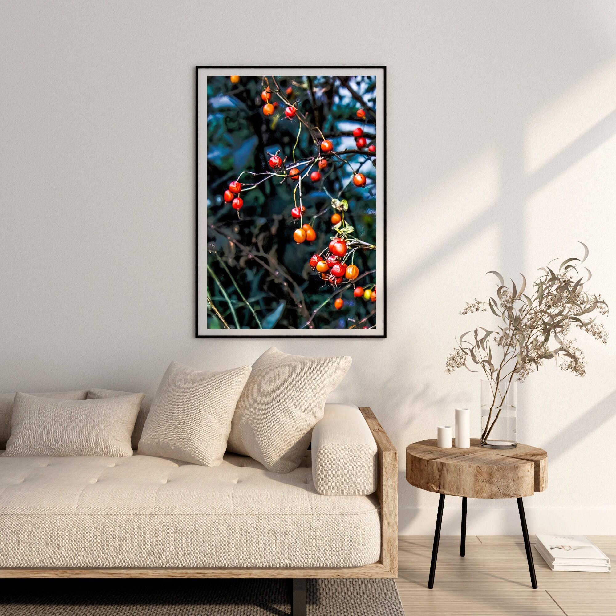 Red Berries Poster Gift Wall Art Digital Download Artistic Photography ...