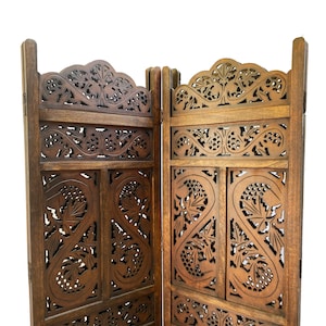 Mid Century Design Wooden Folding Divider, Partition, Handmade Self ...