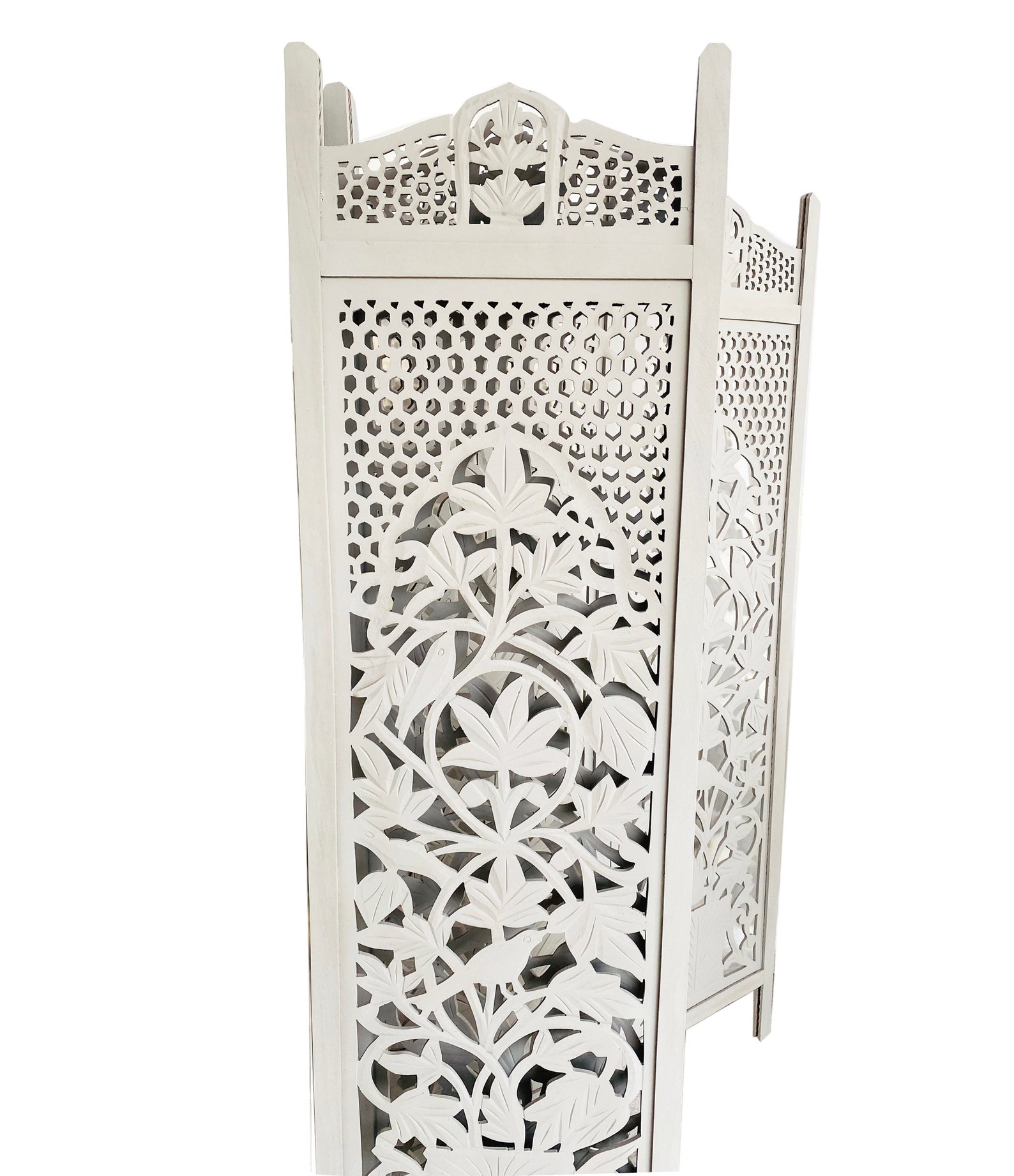 Flower Pot Style Wooden Folding Divider, Partition, Handmade Self ...