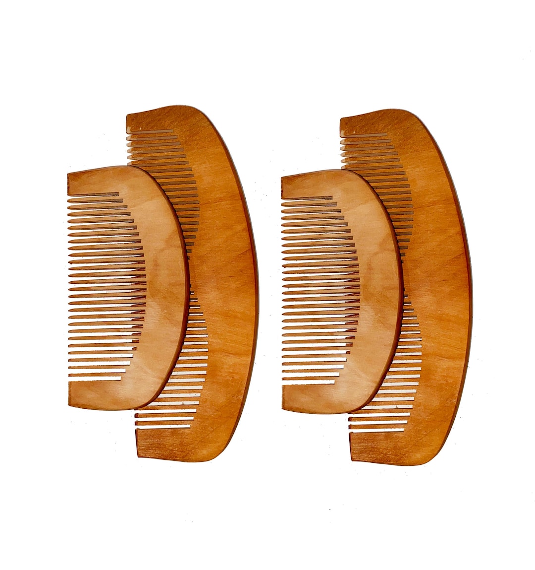 Handmade Rosewood Comb Set: Natural Hair Care, Eco Friendly - Etsy