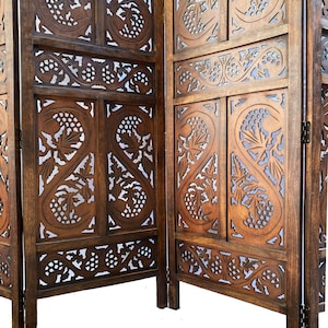 Mid Century Design Wooden Folding Divider, Partition, Handmade Self ...