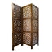 Mid Century Round Mesh Design Wooden Folding Divider, Partition ...
