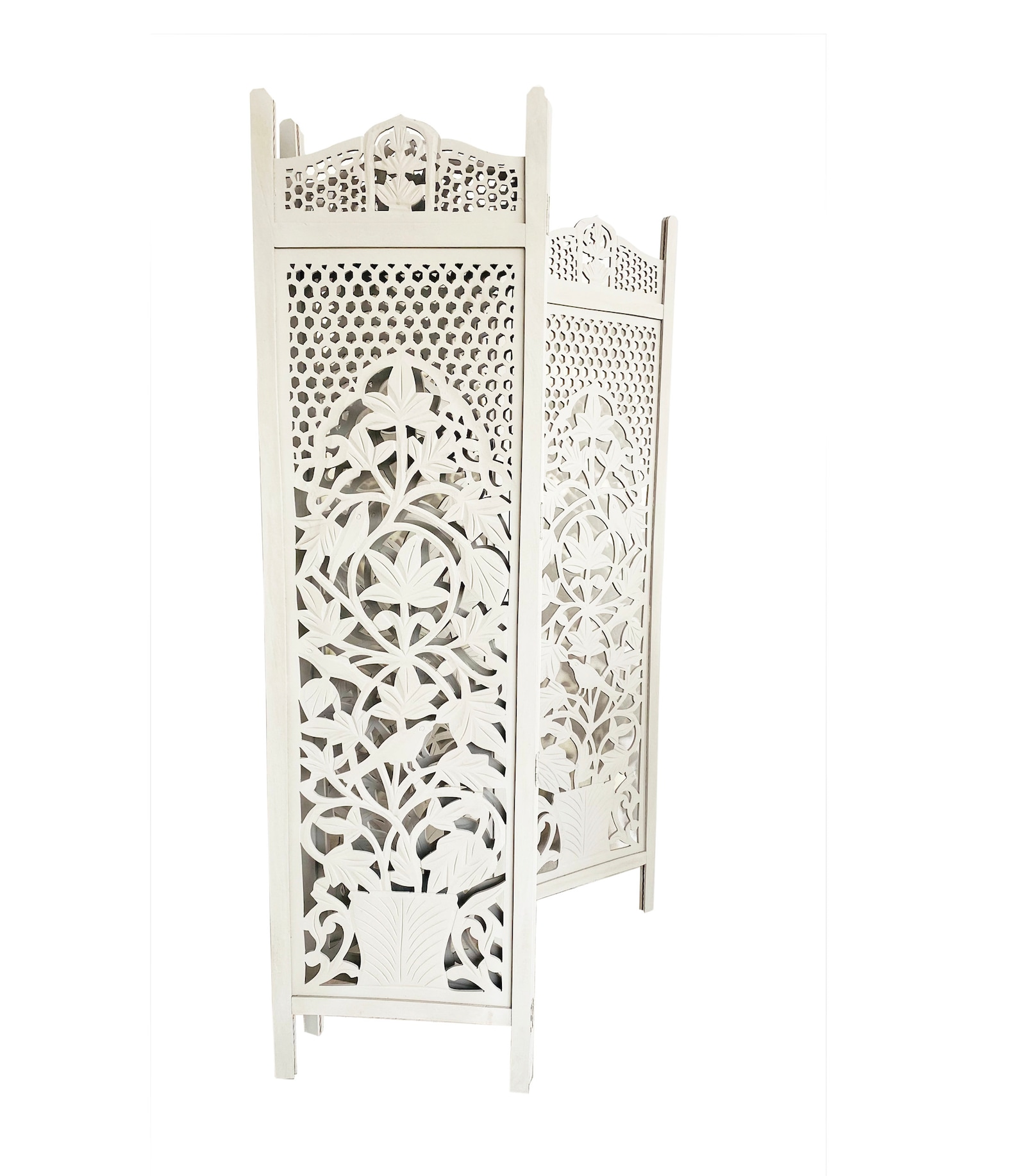 Flower Pot Style Wooden Folding Divider, Partition, Handmade Self ...