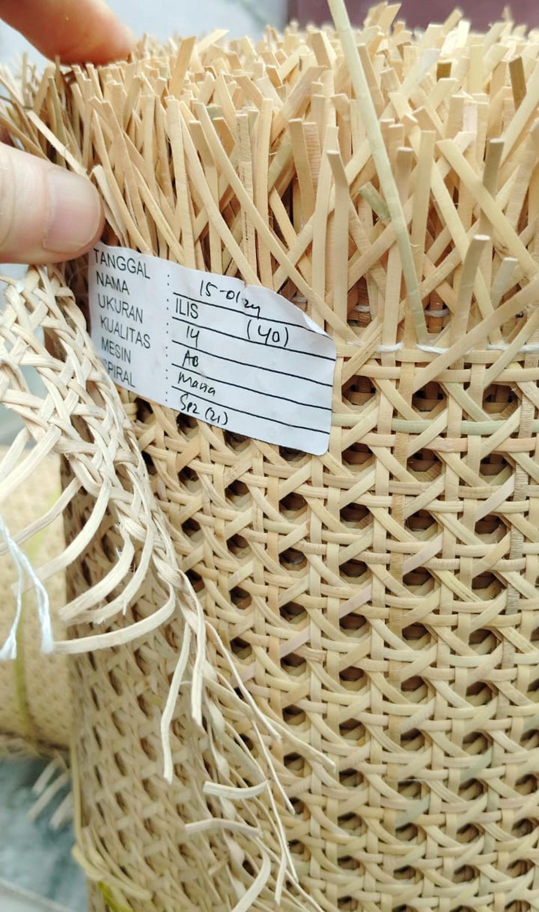 Handmade Rattan Cane Webbing, Handmade Open Weave Pre Woven Rattan Cane ...