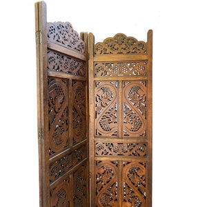 Mid Century Design Wooden Folding Divider, Partition, Handmade Self ...