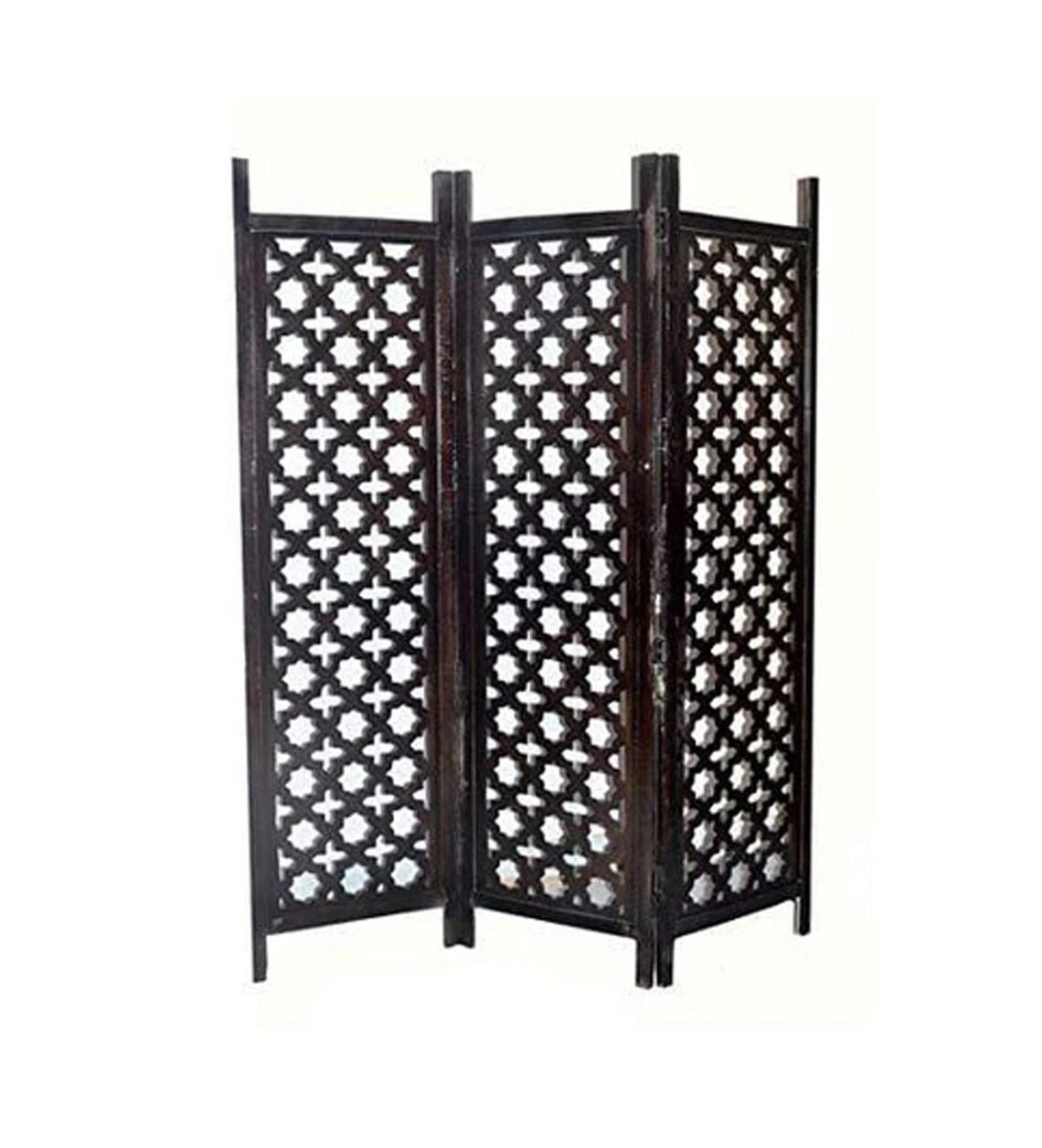 Walnut Room Divider, Handmade Folding, Small Design Room Self Standing ...