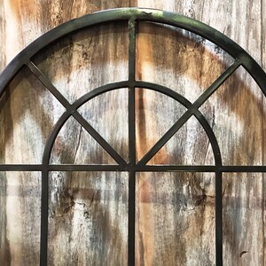 Handmade Moroccan Arched Window Frame: Black Metal Decorative Hanging ...