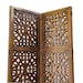 Mid Century Round Mesh Design Wooden Folding Divider, Partition ...