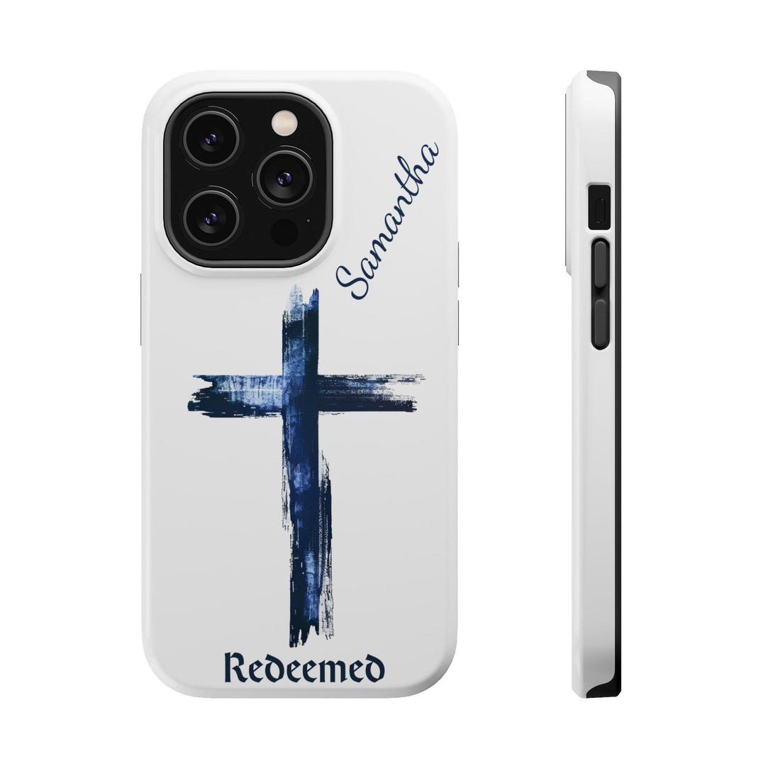 Redeemed and the Cross Magnetic Safe Tough iPhone 16, 15, 14, 13 Cases ...