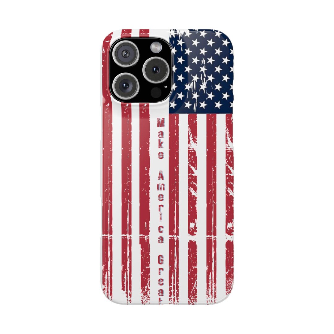 Make America Great Flag on iPhone 16, iPhone 15, iPhone 14 and iPhone ...