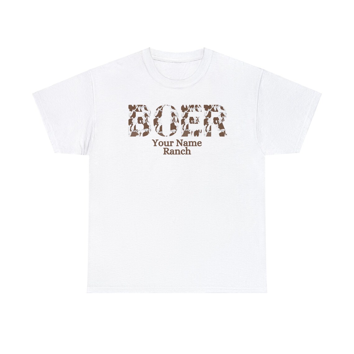 Personalized Boer Goats Letters T-shirt, Custom Boer Goat Shirt, Boer ...