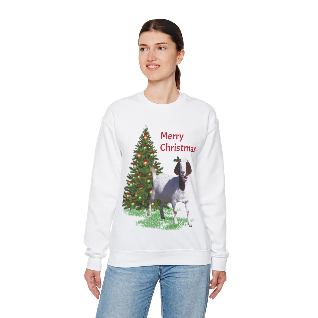 Merry Boer Goat Christmas Unisex Sweatshirt, Have a Very Merry ...