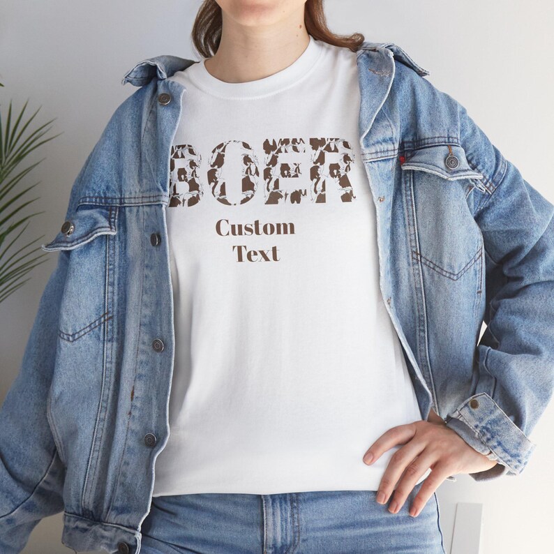 Personalized Boer Goats Letters T-shirt, Custom Boer Goat Shirt, Boer ...