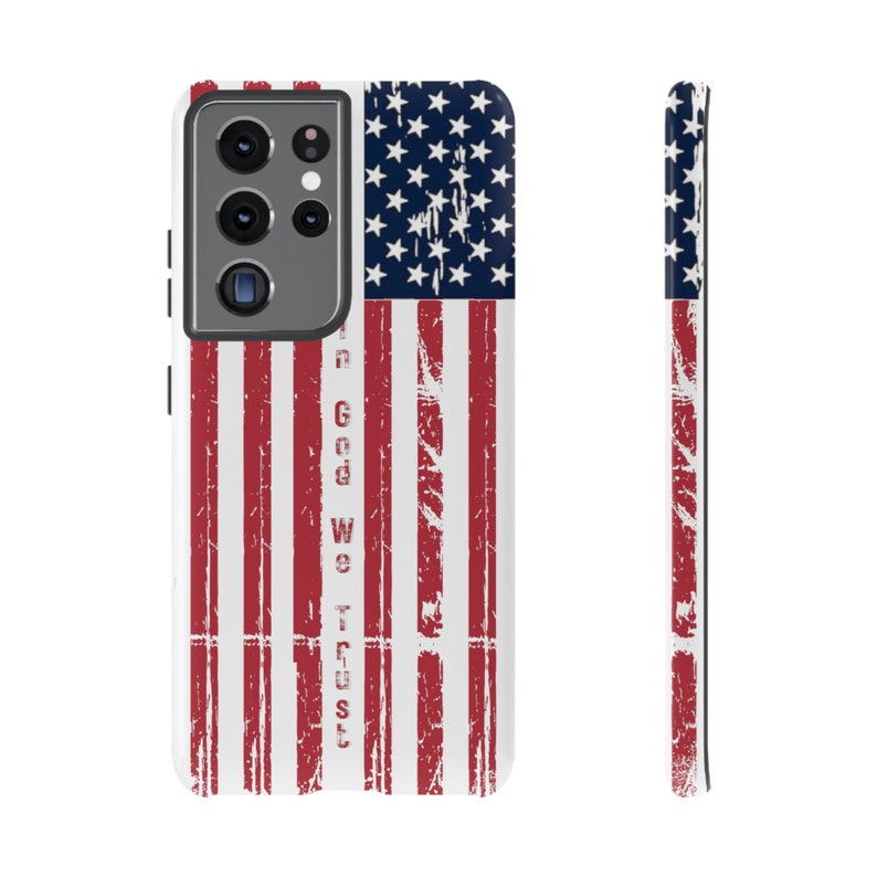 In God We Trust Flag on Samsung Galaxy S21, S22, S23, S24 Phone Case. Flag Phone Case - Etsy