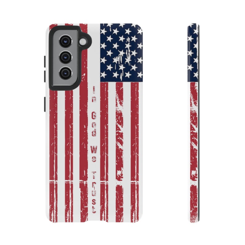 In God We Trust Flag on Samsung Galaxy S21, S22, S23, S24 Phone Case ...