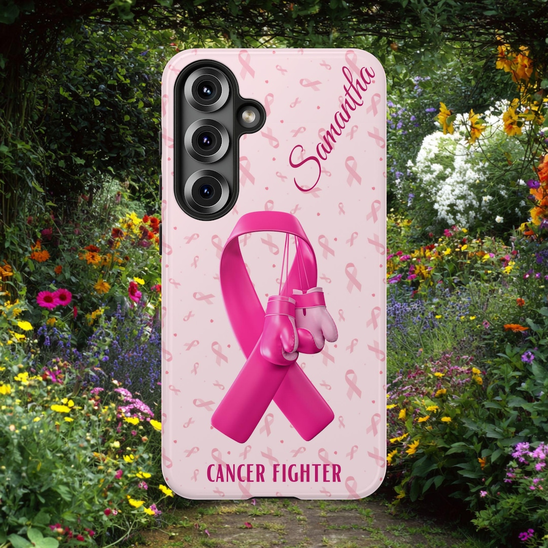 Custom Breast Cancer Fighter Samsung Galaxy S25, S24, S23, S22, S21 ...