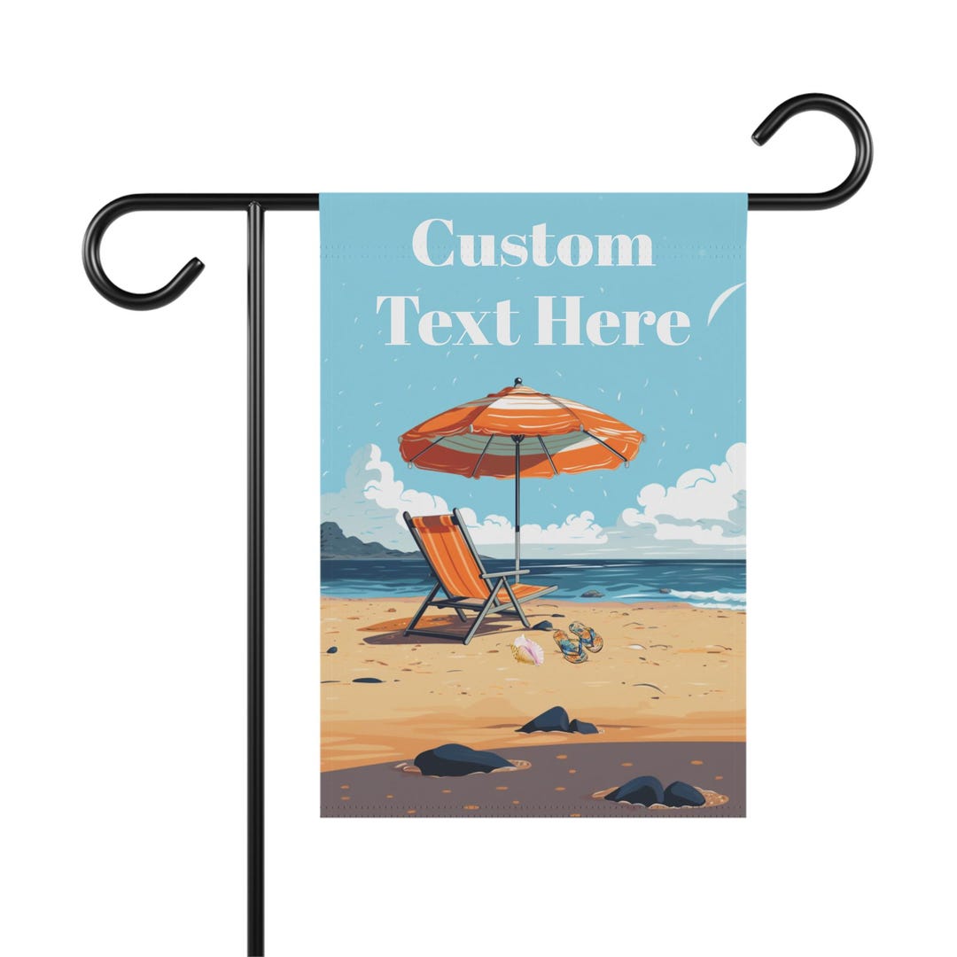 Custom Beach Chair Garden & House Banner. the Perfect Addition to Your ...
