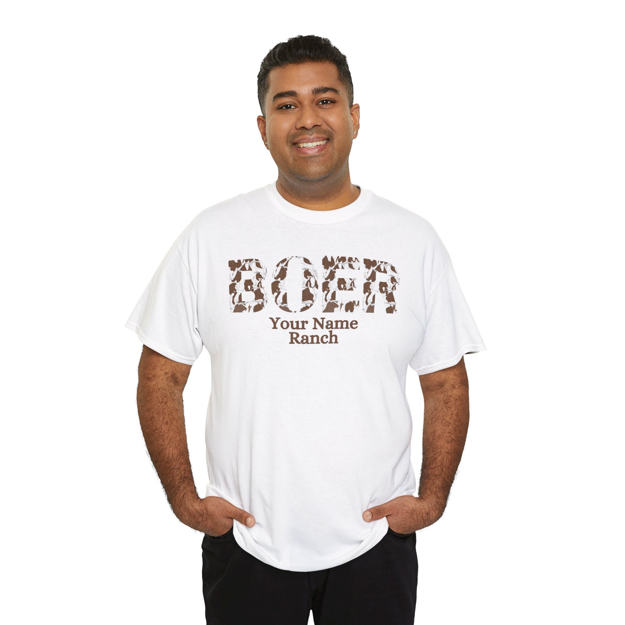 Personalized Boer Goats Letters T-shirt, Custom Boer Goat Shirt, Boer ...