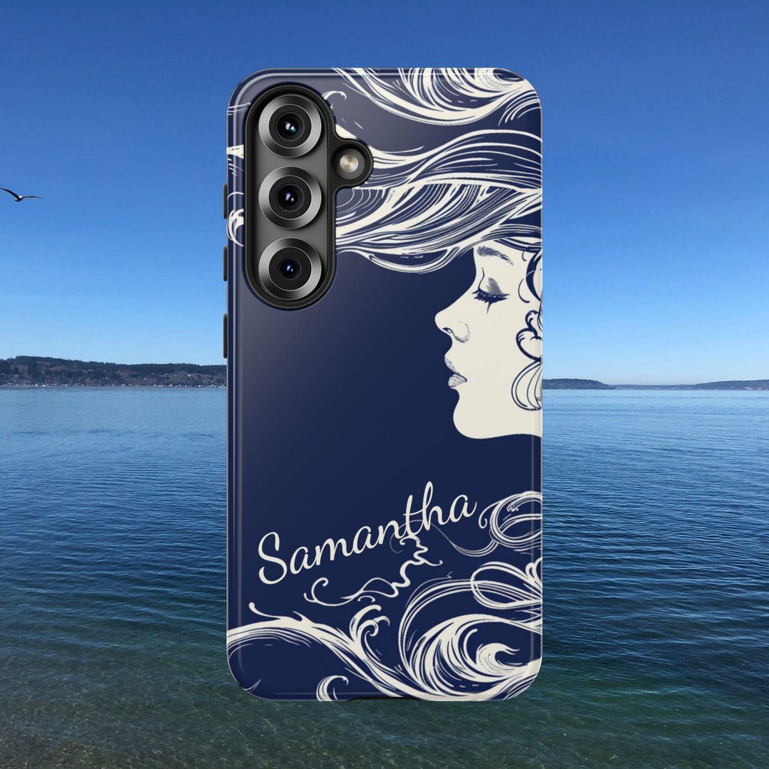 Personalized Woman With Ocean Hair on Samsung Galaxy S25, S24, S23, S22 ...