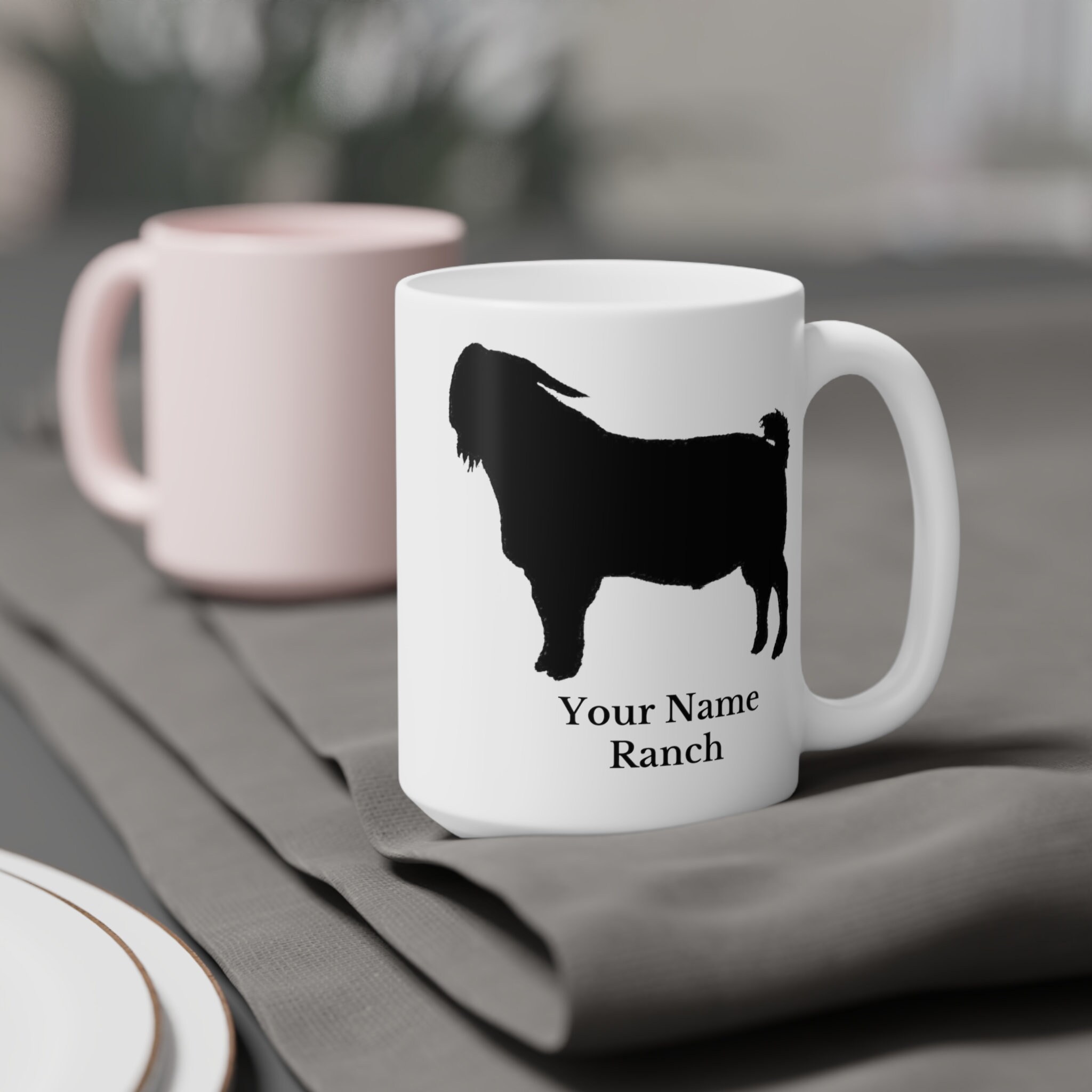 Personalized Boer Goat Coffee Cup 15/20oz, Perfect Custom Mug for Boer ...