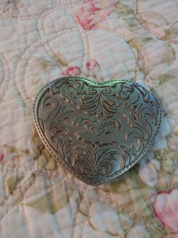 Heart shaped belt buckle - Gem