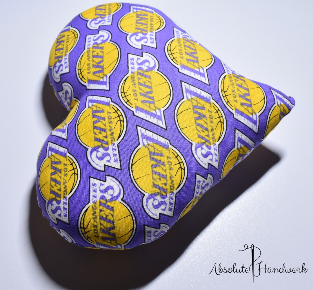New Handmade Heart Shape NBA Los Angeles Lakers VTG Style - Etsy