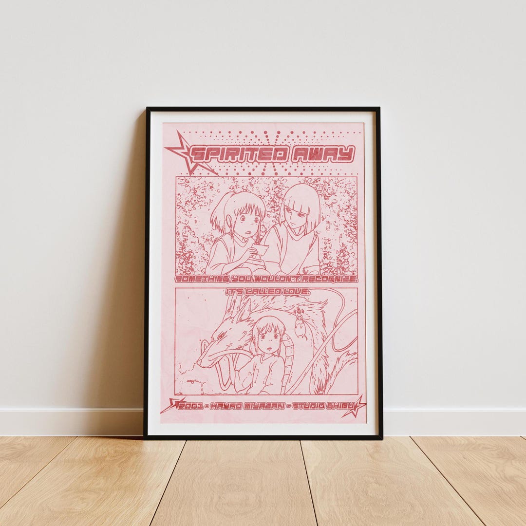 Downloadable Inspired Anime Poster | Pink Y2K | Magazine Style | 3x4 ...