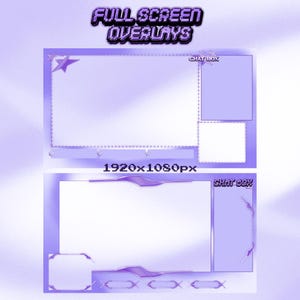 Y2K Twitch Pack Purple | Twitch Overlays | Twitch Panels - Etsy