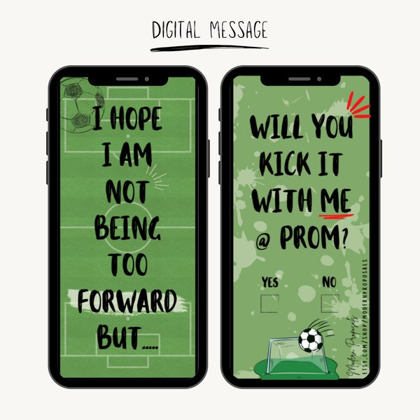 Soccer Homecoming Proposal - Etsy
