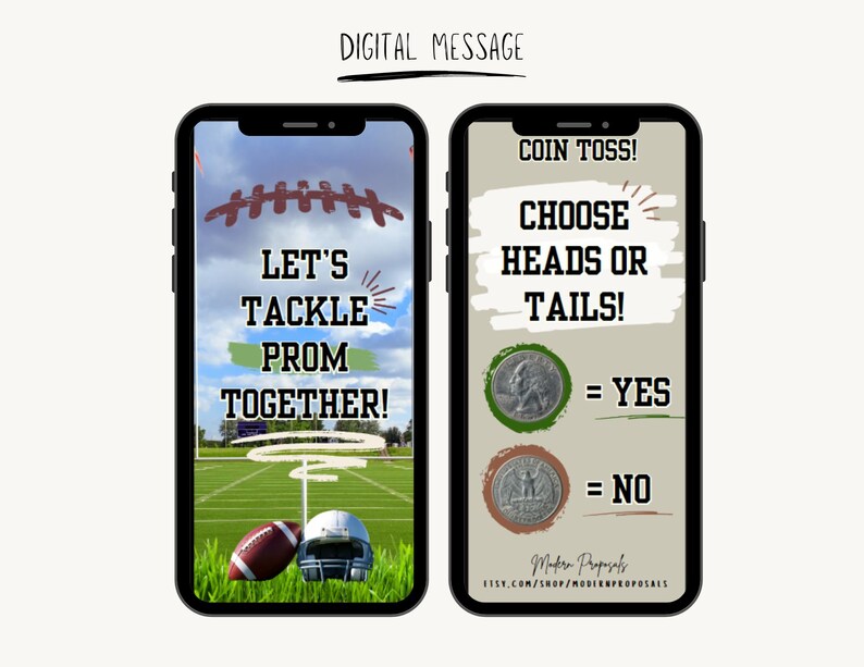 Football "tackle" Digital Promposal | Prom Proposal | Text - Etsy